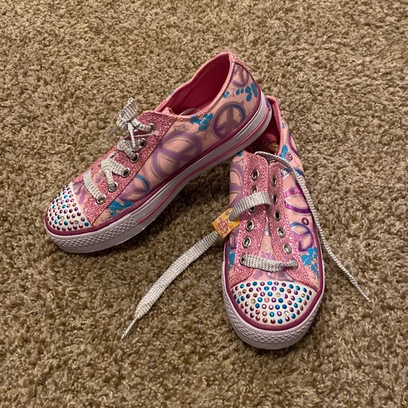 Skechers | Shoes | Twinkle Toes By Sketchers Light Up Shoes New Size 35 ...